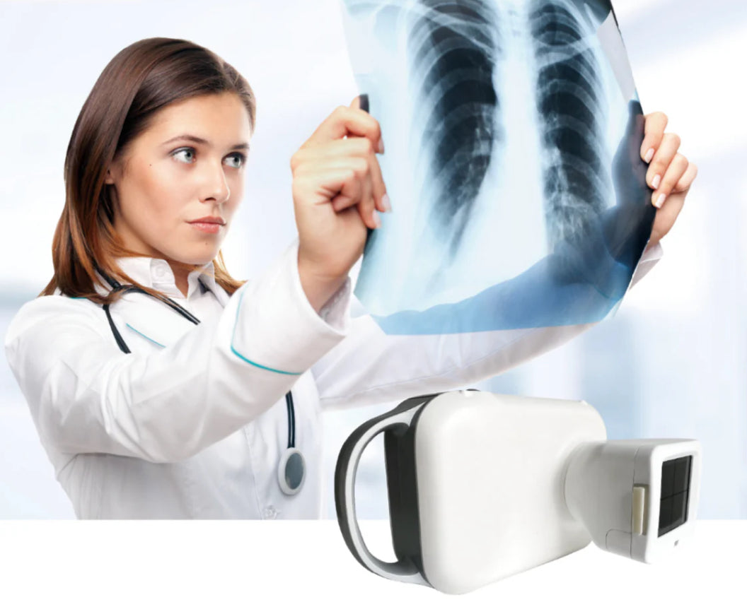 JuvaRay Mobile Handheld Digital X Ray Generator with Wireless Flat Pan ...